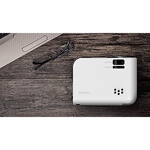 Mini Projector, GooDee W18 WiFi Movie Projector with Synchronize Smartphone Screen with 1080P Support and 200’’ Video Projector Support TV Stick, HDMI, VGA, USB, Laptop, PS4, and iOS/Android Phone