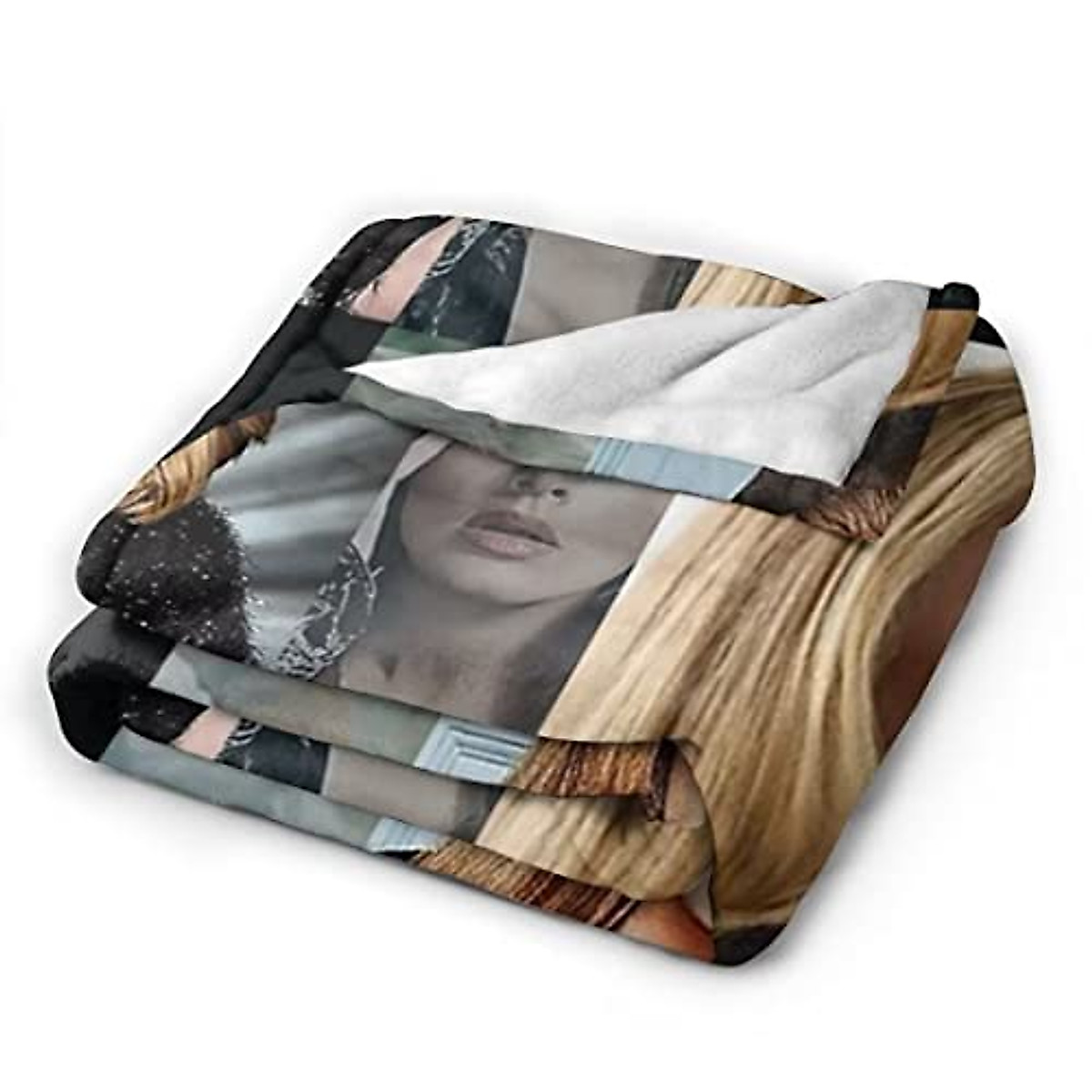 Adele Blanket Adele 30 Music Album Cover Collage Blanket Plush Super Soft All-Season Blanket Throw Blanket for Bedroom Bed Living Room Sofa Couch Singer Fans Gifts 50x40 in