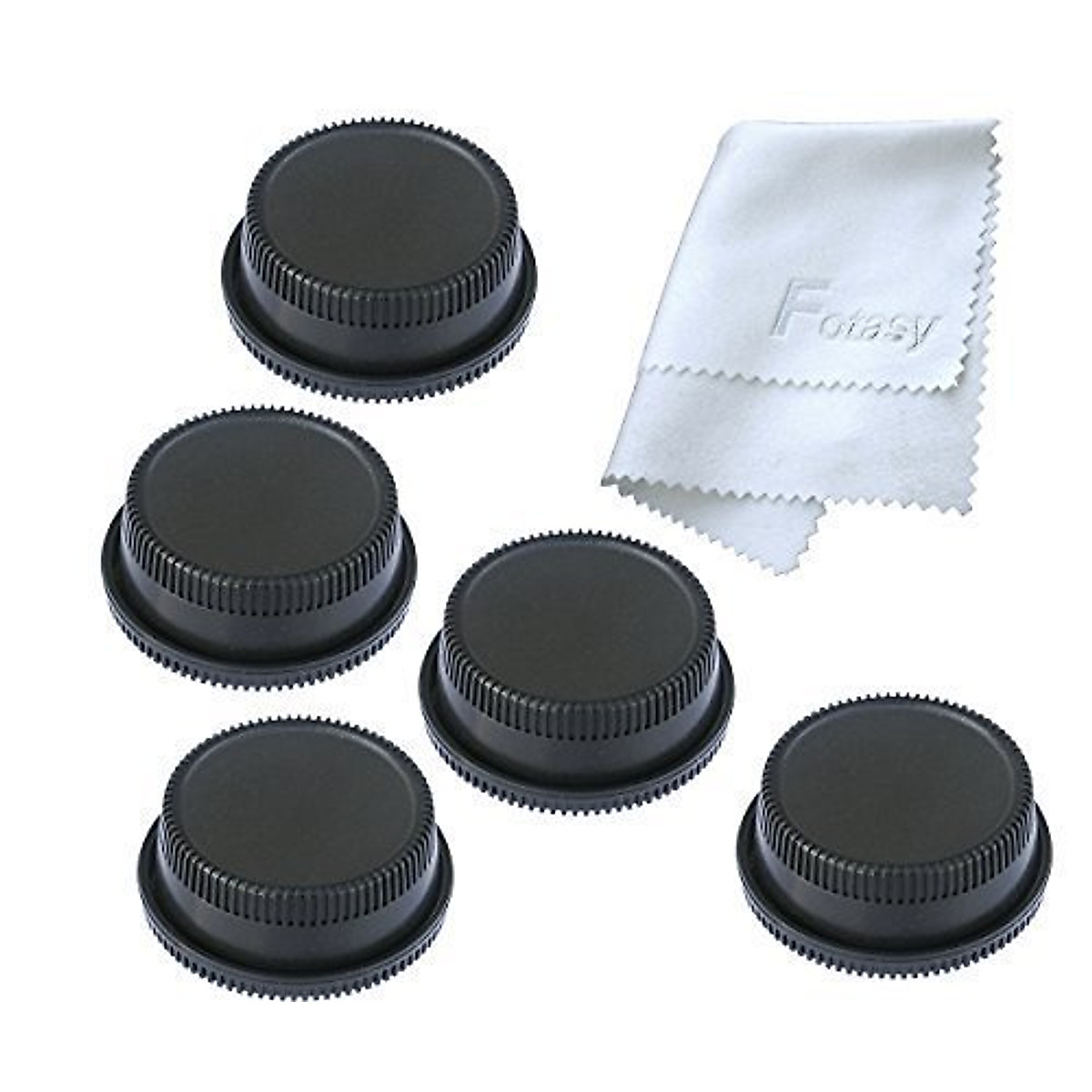 (5 Pack) F Mount Rear Lens Cap Body Cover Set, Nikkor Lens Cap, F Mount Body Cover, CCD Sensor Dust Protective Caps, Compatible with Nikon DSLR Camera and Lenses