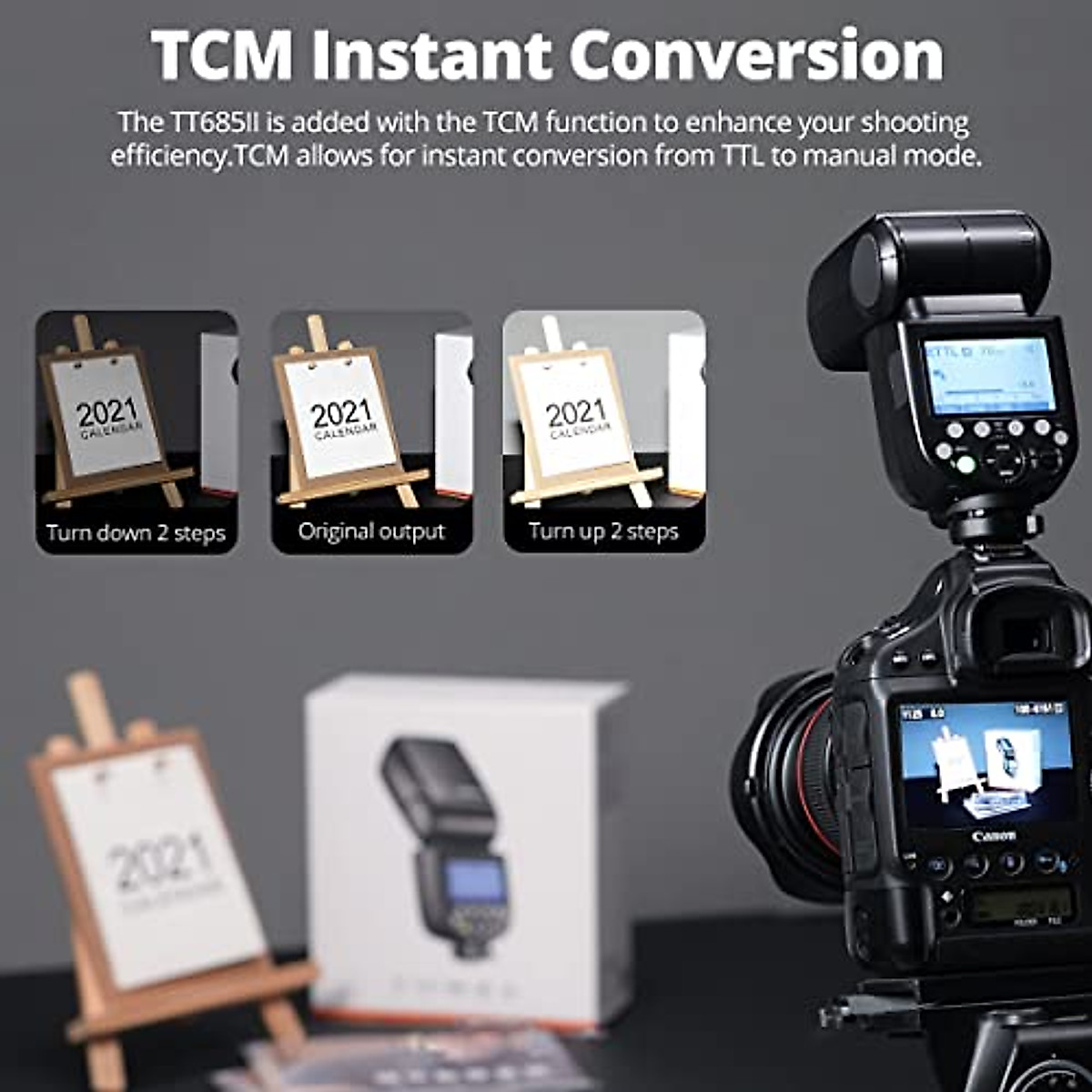 Godox TT685IIS 1/8000s HSS GN Speedlite Flash TTL TCM efficient Conversion Function Built-in Godox 2,4G X System Receiver(TT685IIS for Sony)