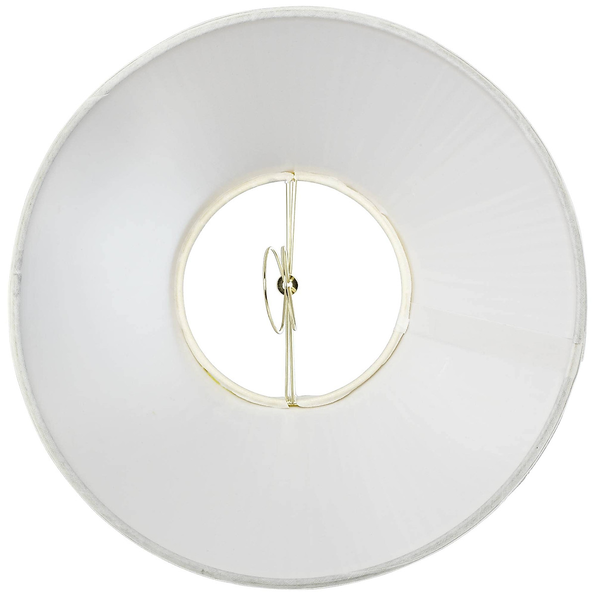 Antique White Small Empire Mushroom Pleated Lamp Shade 5" Top x 11" Bottom x 7.5" High (Clip-On) Replacement - Springcrest