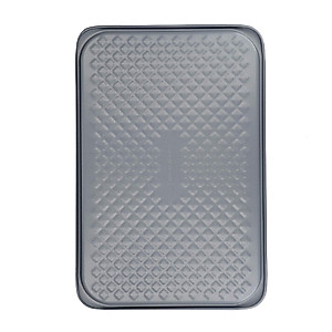 MasterClass Smart Ceramic Baking Tray with Robust Non Stick Coating, Carbon Steel, 40 x 27 cm Large Stackable Cookie Sheet