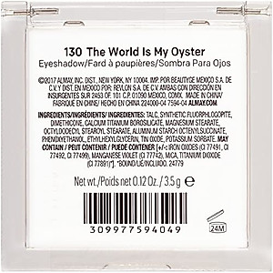 Almay Eyeshadow Palette, Longlasting Eye Makeup, Single Shade Eye Color in Matte, Metallic, Satin and Glitter Finish, Hypoallergenic, 130 The World Is My Oyster, 0.1 Oz