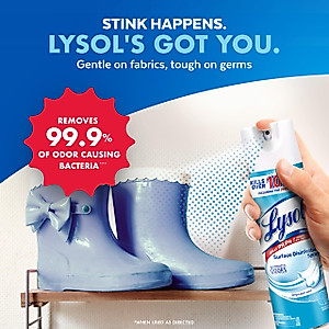 Lysol Disinfectant Spray, Sanitizing and Antibacterial Spray, For Disinfecting and Deodorizing, Crisp Linen, 19 Fl. Oz (Pack of 2)