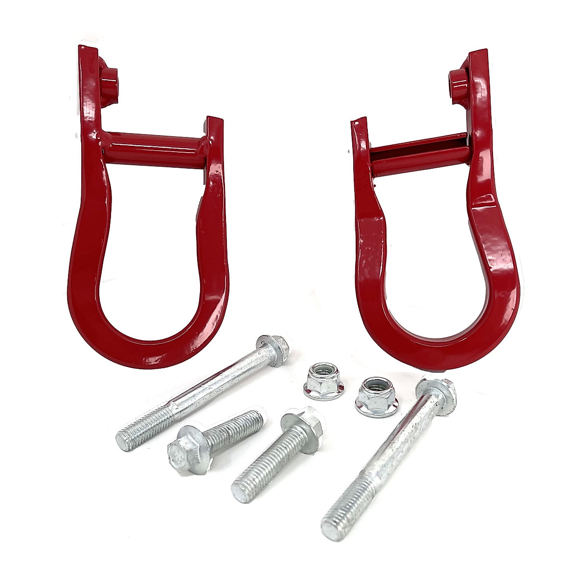 Red Tow Hooks Pair Compatible with 2007-2019 Chevy Silverado tow hooks GMC Sierra 1500 Recovery Hooks Replaces OE# 84192871