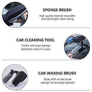 VICASKY Tire Shine Wax Applicator Tire Brush Tire Dressing Applicator Pad Keeps Tires Shine Reusable and Washable for Tire Detailing Waxing Brush