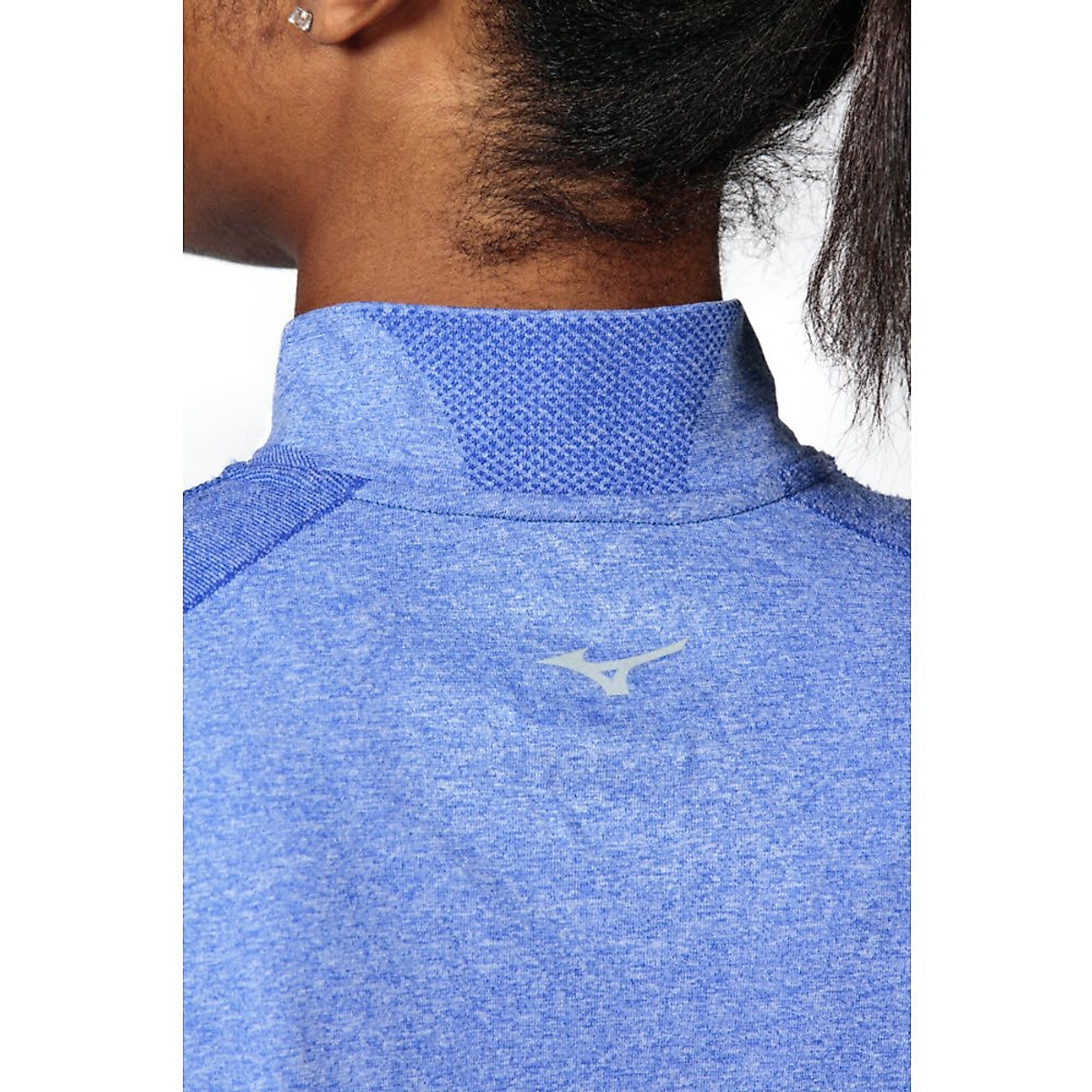 Mizuno Seamless Jacket, Heathered Royal Blue, Small