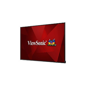 ViewSonic CDE7520 75 Inch 4K Ultra HD Wireless Presentation Display,Black, Black