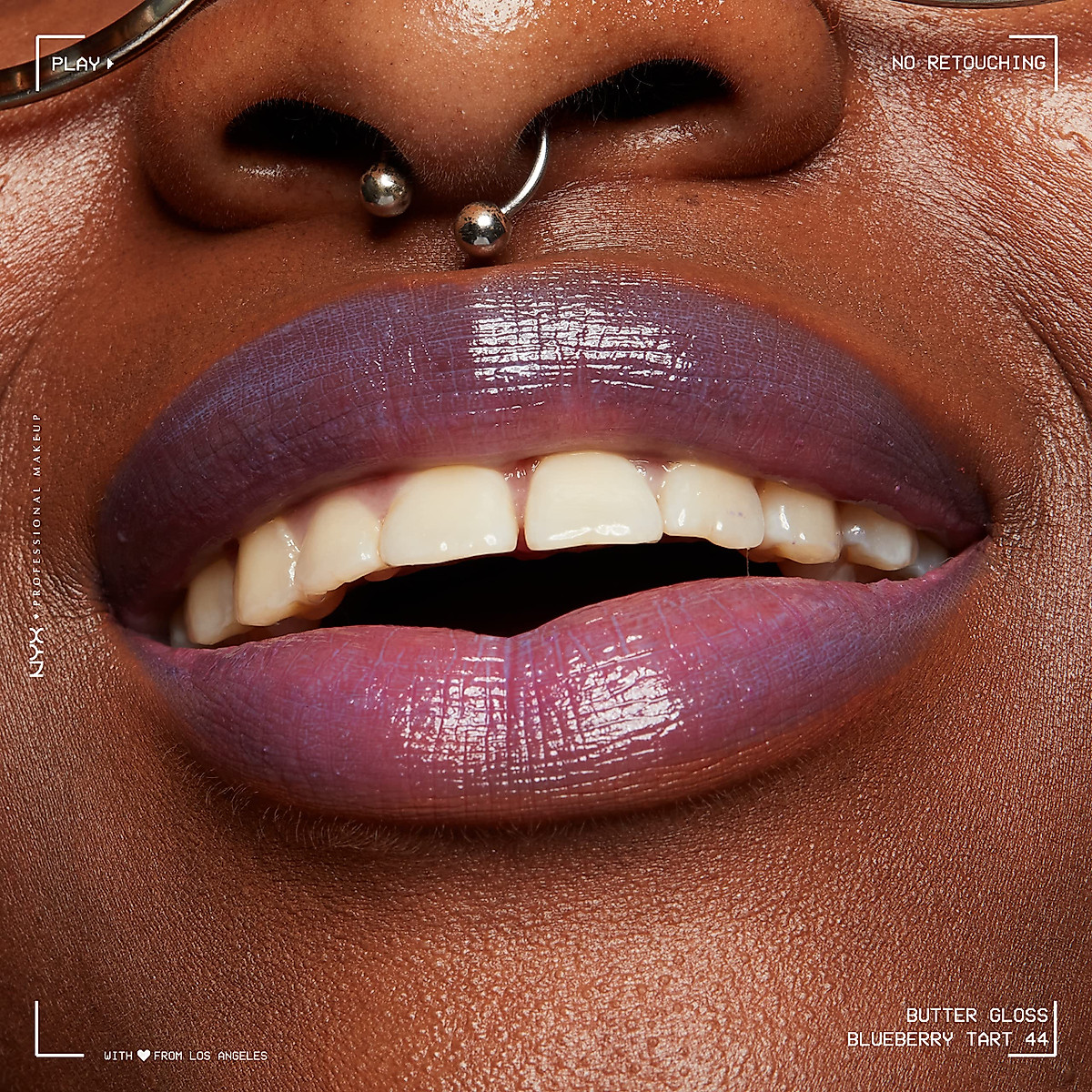 NYX PROFESSIONAL MAKEUP Butter Gloss, Non-Sticky Lip Gloss - Blueberry Tart (Periwinkle Blue)