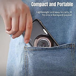 Digital Camera, 2.7in 48MP HD Kids Camera 8X Optical Zoom Compact Portable Mini Cameras, USB Rechargeable Video Camera Supports 32GB Card for Students, Teens, Kids Blue