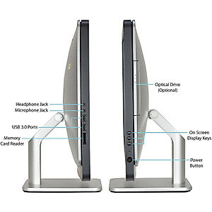 Dell Optiplex 9010 FHD 23 Inch (1920x1080) All in one Business Computer PC (Intel Quad Core i7-3770s, 8GB Ram, 2TB HDD, HDMI, VGA, Camera, WIFI, DVD-RW) Win 10 Professional (Certified Refurbished)