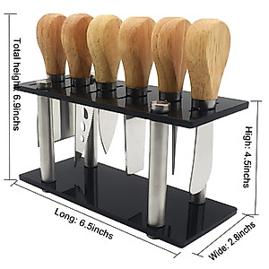 TSGANGY Cheese Knife Set, Cheese Accessories Spread All Kinds of Hard and Soft Cheese Tool, Acrylic Shelves Are used for Storage Management …