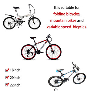 DOUBLE 2 C Training Wheels, Heavy Duty Bicycle Training Wheels for Kids Bike Stabilizer Mounted Kit Compatible for 16 18 20 22 inch Bike (1 Pair)