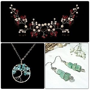 uxcell 28 Gauge Copper Wire 0.3mm Dia Silver Tone Resistant Beading Wires Pendant Making Art Craft DIY Weaving 15M, 1 Roll