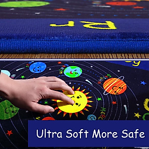 NANAN Kids Rug 5x7 Kids Room Rugs for Bedroom Carpet Kids Educational Rug Extra Large Soft Crawling Play Mat for Children Toddlers Classroom Playroom Alphabet Nursery Area Rug