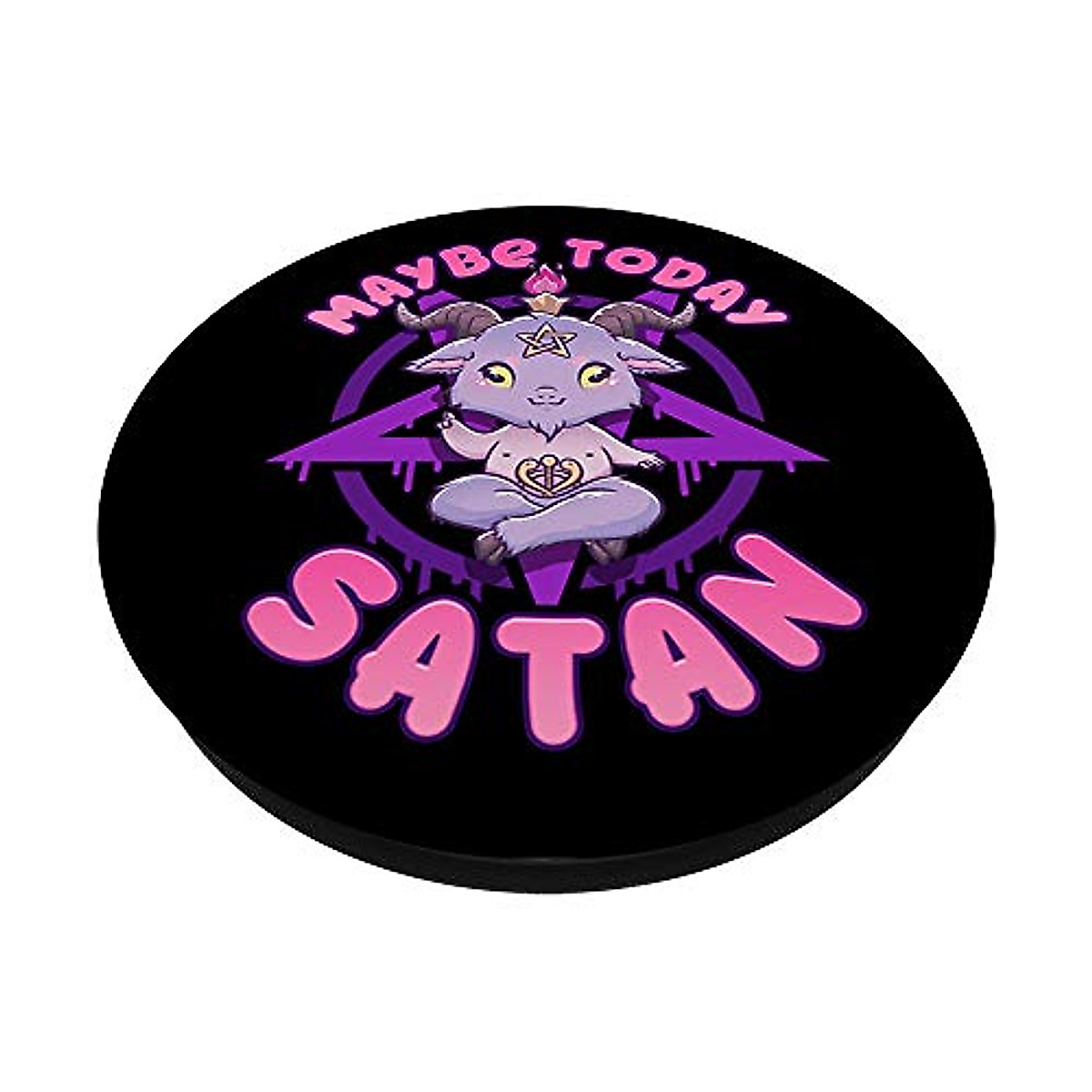 Maybe Today Satan I Anime Pastel Goth Baphomet PopSockets PopGrip: Swappable Grip for Phones & Tablets