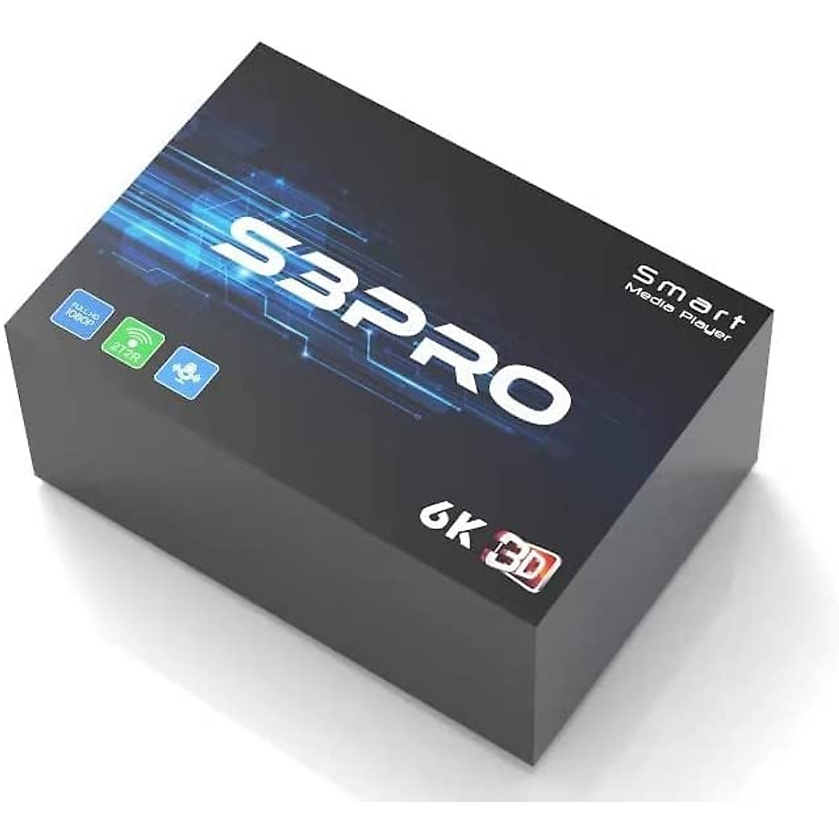 Paioisl New 2023 S3 PRO Android 9 32GB Smart TV Box 6k Ultra HD Built-in Voice Control System