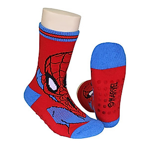Super Hero Adventures Avengers Boys 6 pack Socks with Grippers (5-7 yrs, Multi)