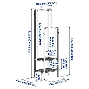 IKEA Nikkeby Clothes rack red 17 3/4x66 7/8 504.515.04