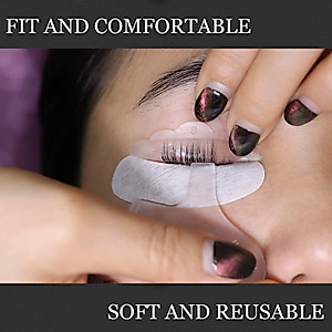 Libeauty Lash Lift Rods, Lash Lift Pads, 6 Pcs SSS Reusable Eyelash Perming Curler Shield Pads, with Premium PU Storage Case for Perfect Lash Lifting