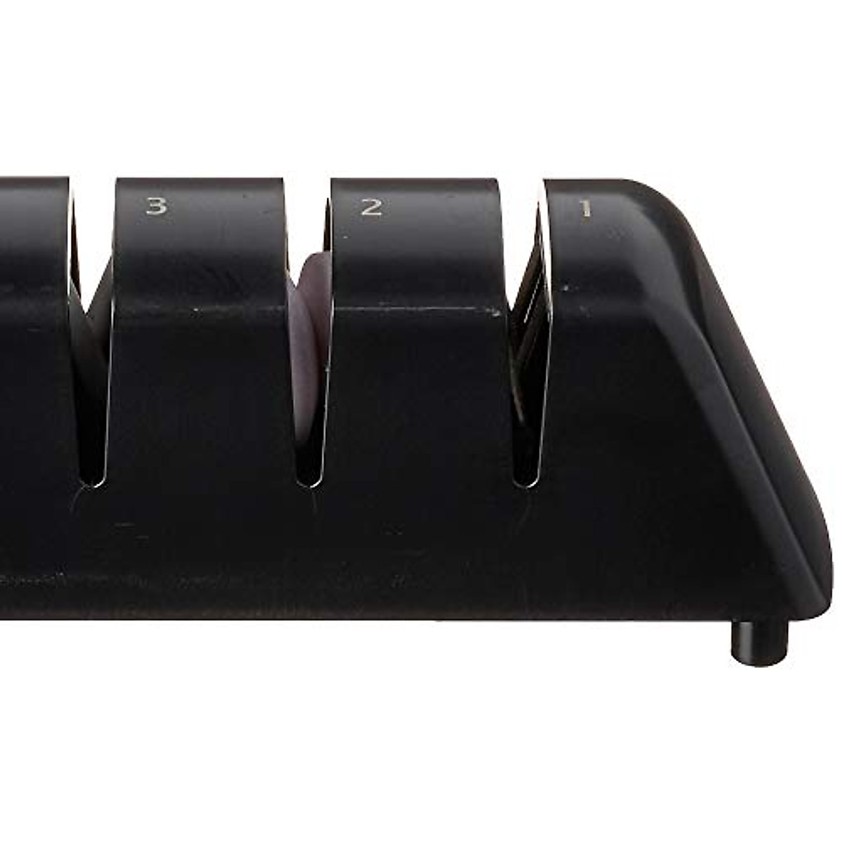 Kai PRO Diamond and Ceramic Retractable Sharpener, Kitchen Knife Sharpener for Straight, Double-Bevel Blades, Easy to Use, Three-Step Knife Sharpening Process