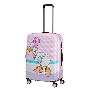 American Tourister suitcases Unisex Adult Spinner M (67 cm-64 L), Multicolour (Daisy Pink Kiss)