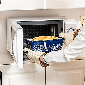 KINGSBULL HOME Bread Pan Loaf Pan Ceramic Bread Pans for Baking Porcelain Baking Pans Nonstick Meatloaf Pan