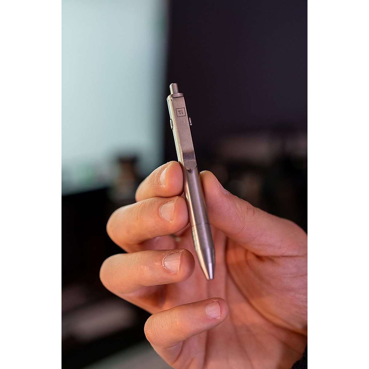 BIG IDEA DESIGN Mini Dual Side Click Pen (Titanium DLC Black)