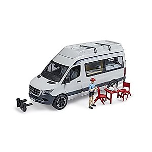 Bruder 02672 MB Sprinter Camper with Driver Figure, 1:16 Scale
