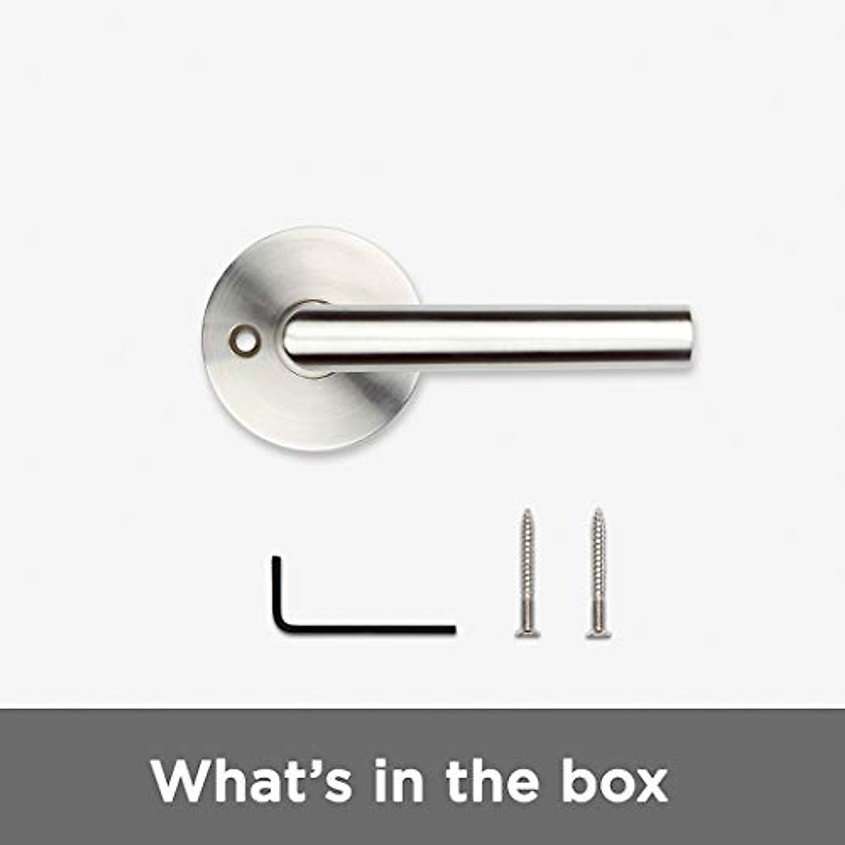 Kwikset 91570-030 Milan Single Dummy Door Handle Lever with Modern Contemporary Slim Round Design for Pantry or for Half-Dummy Application in Iron Black