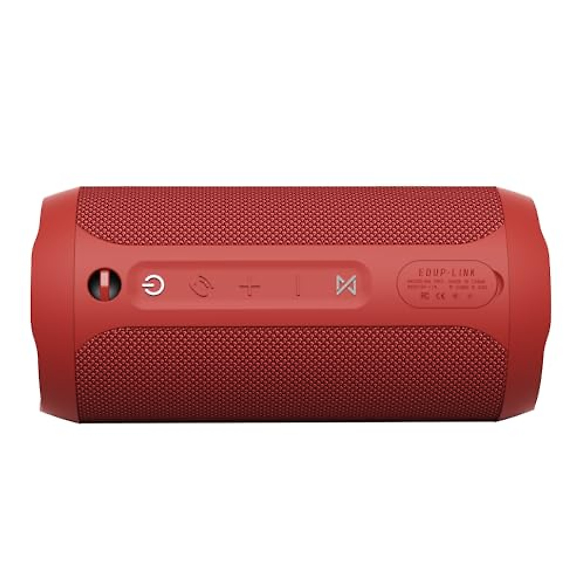 EDUPLINK Bluetooth Speaker, Portable Wireless Speakers, Waterproof IPX7 Speaker, TWS Pairing Stereo, Long Playtime for Home, Travel, Red
