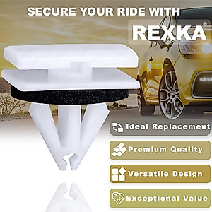 Rexka 20pcs Exterior Rocker Moulding Clips for Ford Escape F-150 MKC Ranger W715201-S300 W716351-S300