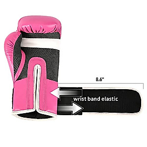 MaxxMMA Pro Style Boxing Gloves for Men & Women, Training Heavy Bag Workout Mitts Muay Thai Sparring Kickboxing Punching Bagwork Fight Gloves (Pink, 10 oz.)