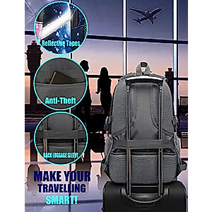 Kountan Laptop Backpack for School College Travel Business , Computer Bookbag Bag with USB Charging Port , Anti Theft Laptop Backpack Fits 15.6 Inch Notebook, Gifts for Men & Women(Galaxy) One Size