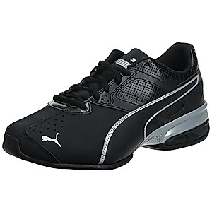 PUMA Men's Tazon 6 FM Shoes, PUMA Black/PUMA Silver, 12 M