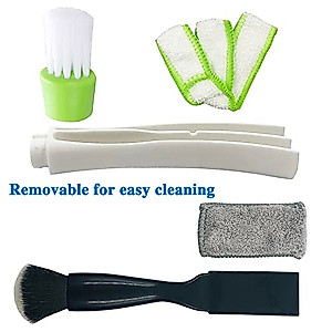 FineGood 2 Pcs Double Head Car Detailing Brushes, Car Brushes Soft Car Cleaning Kit Brush Interior Car Cleaner Detail Brushes for Car Clean