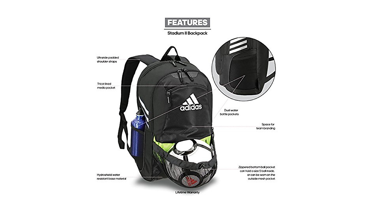 Adidas Stadium II Backpack - Durable & Functional