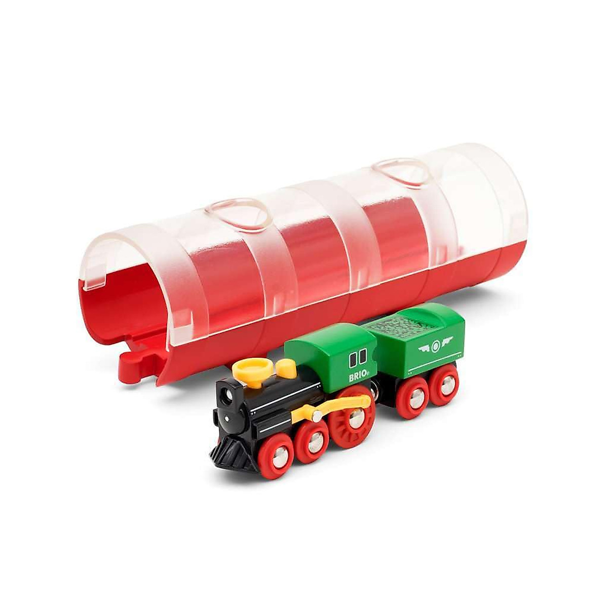 BRIO World 33892 - Classic Steam Train & Tunnel - 3 Piece Wooden Toy Train Set | Perfect for Kids Age 3 and Up | FSC-Certified Wood | Compatible with BRIO Sets