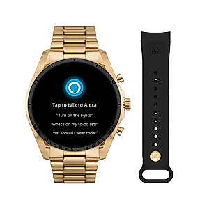 Michael Kors Men's or Women's Gen 6 44mm Touchscreen Smart Watch with Alexa Built-In, Fitness Tracker, Sleep Tracker, GPS, Music Control, Smartphone Notifications (Model: MKT5138V)