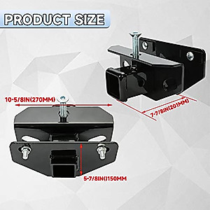 Class 3 Trailer Hitch & Cover Kit Fits 2003-2019 Dodge Ram 1500 & 2003-2013 Ram 2500 & 2003-2012 Ram 3500 2 inch Rear Receiver Hitch Tow Towing Trailer Hitch Combo Kit with One Year Warranty
