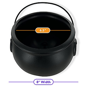 GiftExpress 8" Black Cauldron Kettle, Cauldron Halloween Decor
