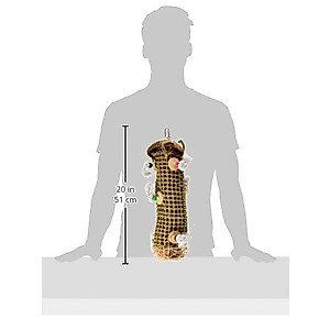 Penn-Plax Natural Weave Kabob Bird Perch Toy, 18-inch