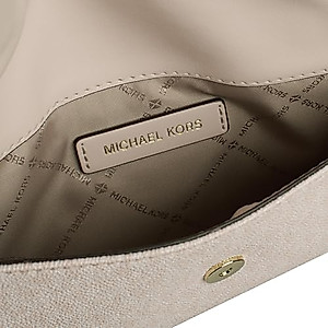 Michael Kors Charlotte Large 3-in-1 Tote Crossbody Handbag Leather (Light Cream)