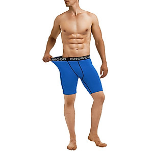 isnowood Compression Shorts for Men Spandex Running Workout Athletic Underwear