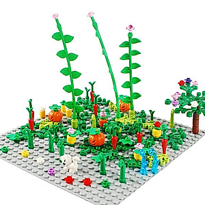 BAENRCY 140pcs Garden Building Blocks Park Sencery Accessories Plant Set Building Bricks Kit DIY Building Set Compatible All Major Brands