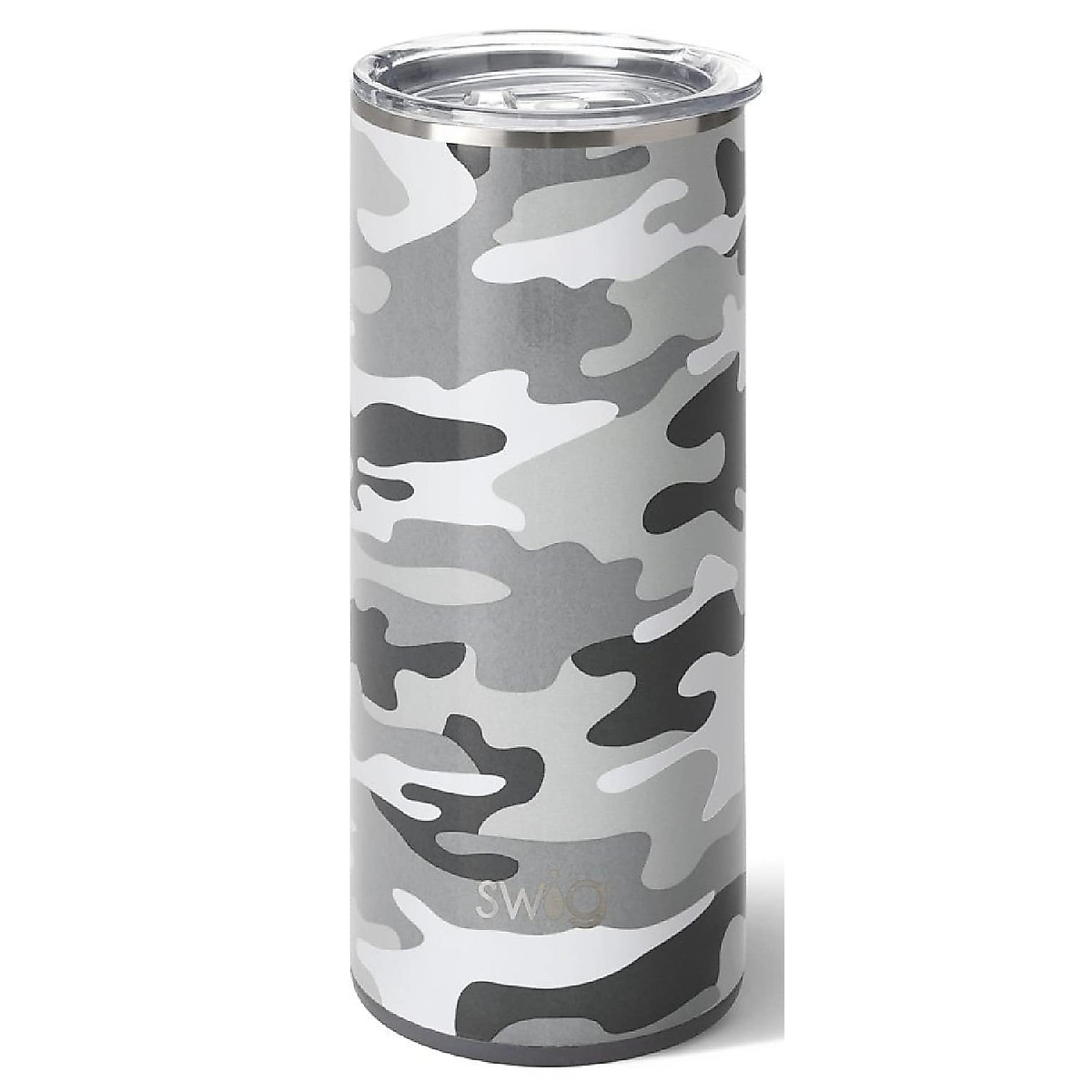 Swig Life 20oz Triple Insulated Stainless Steel Tumbler with Spill-Resistant Lid, Dishwasher Safe, Double Wall, and Vacuum Sealed Coffee Tumbler in Incognito Camo Print (Multiple Patterns)