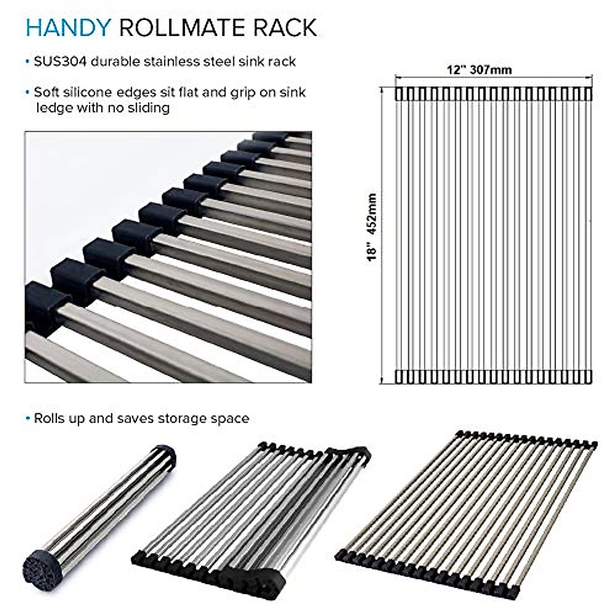 Transolid LSA2-252212-BS 25-in x 22-in Dual-Mount Laundry/Utility Sink Kit in Brushed Stainless