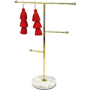 DITUDO Jewelry Stand Home Anti Lost Necklace Display Holder Pendant Storage Rack T-Bar Hanging Organizer Wedding Gift