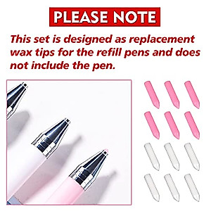 ZYNERY 12 PCS Diamond Painting Wax, Diamond Painting Pen Replacement Wax Glue, 5D Diamond Art Pen Clay Accessories, Wax Tip for Diamond Painting Pens DIY Craft Painting