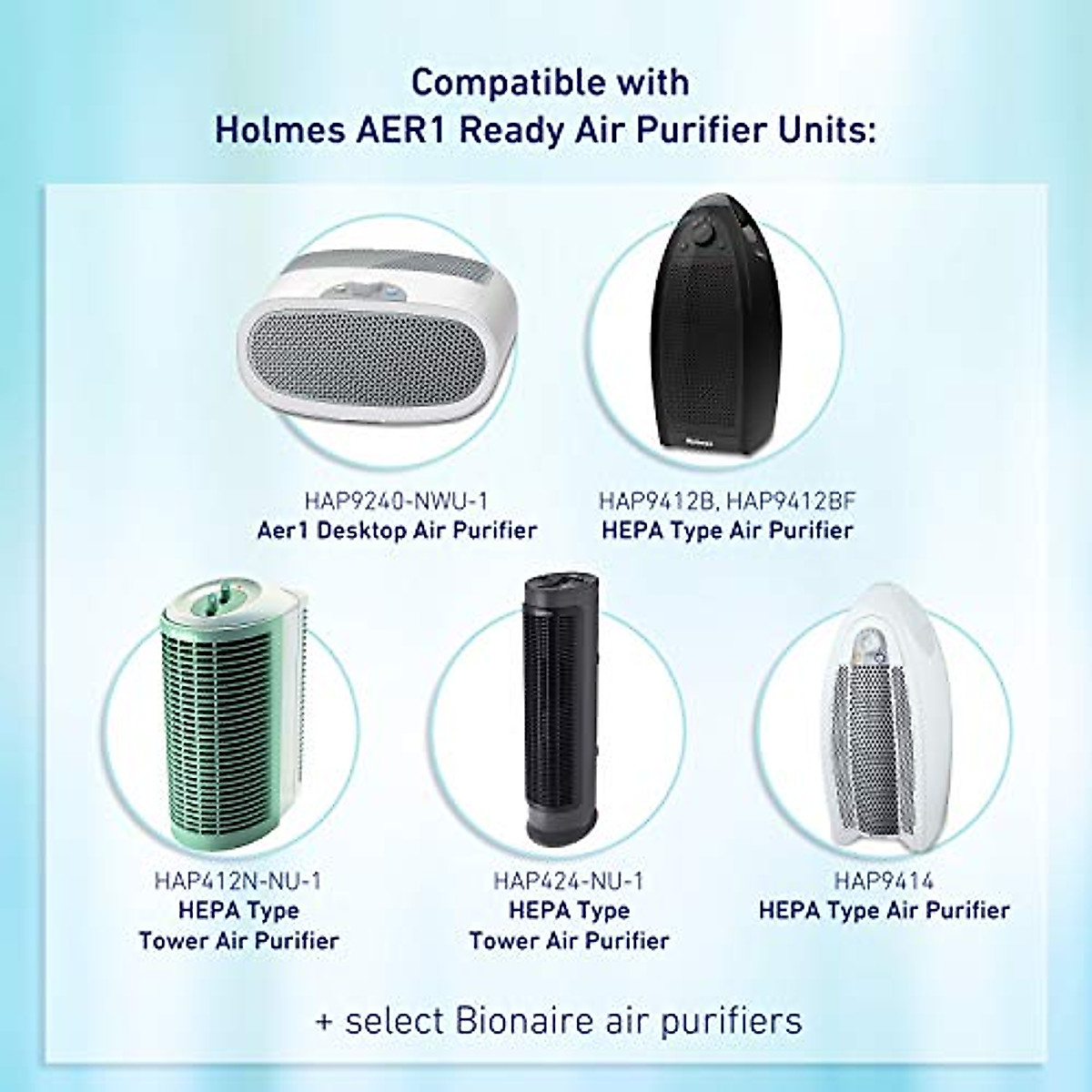 Holmes HAPF300AHD-U4R-2 Air Purifier Filter, 2 Count